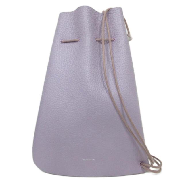 【中古】エンダースキーマ Hender Scheme ZACC レザー ショルダーバッグ 巾着バッグ シボ革 ラベンダー パープル