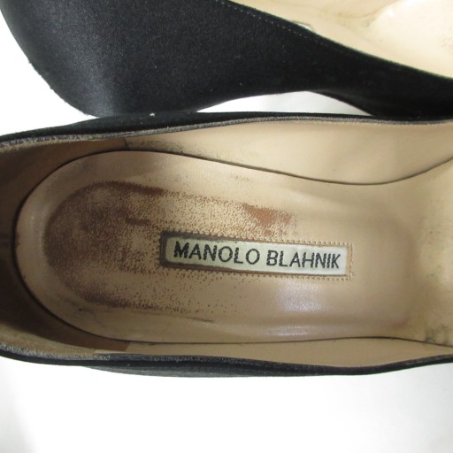 中古】マノロブラニク ハンギシ パンプス ビジュー ラインストーン