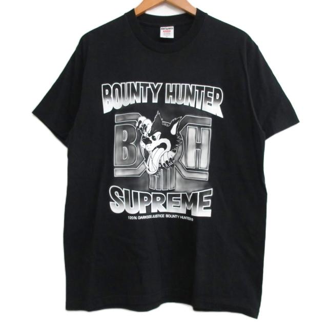 【中古】シュプリーム SUPREME × Bounty Hunter Wolf Tee バウンティハンター Tシャツ 半袖 黒 ブラック M ■MNK2