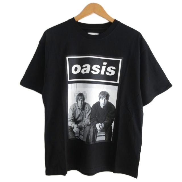 【中古】未使用品 OASIS LIVE 2025 Tour Photo Mono S/S Tee オアシス Tシャツ ツアー Noel & Liam 半袖 ブラック M
