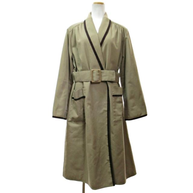 【中古】クリスチャンディオール Christian Dior ヴィンテージ ウールライニング ベルテッドコート ジャケット 11