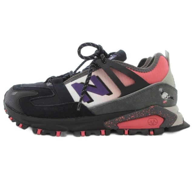 【中古】ニューバランス NEW BALANCE STAPLE×atom X-RACER UTILITY スニーカー シューズ 26cm ブラック系
