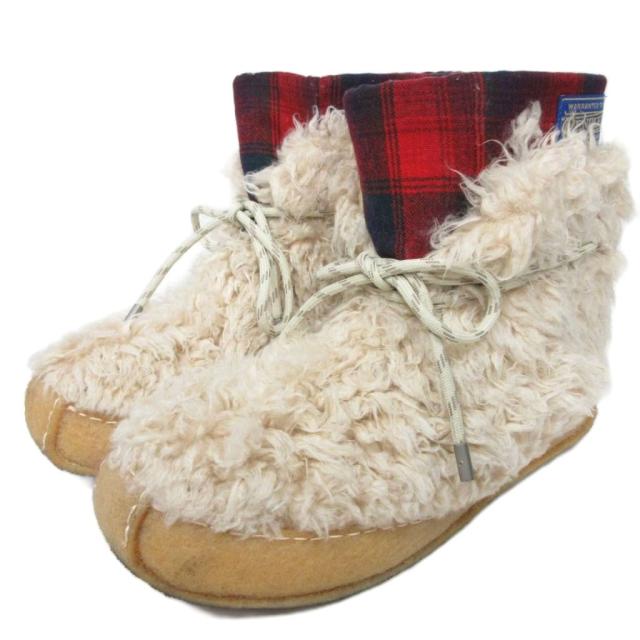 【中古】メゾンマルジェラ Maison Margiela 22 × PENDOLTON ペンドルトン 24SS ボアブーツ オンブレ サンプル品 43