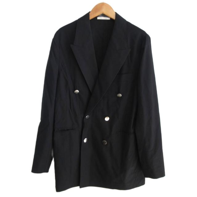 【中古】クチュールドアダム COUTURE D ADAM 22AW ダブルブレスト ジャケット 38 黒 ブラック 22AW-008EXF