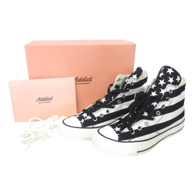【中古】未使用 タグ付き コンバース CONVERSE JAPAN ADDICT TCUCK TAYLOR HI 1CL881 チャックテイラー US9 27.5cm 白 黒