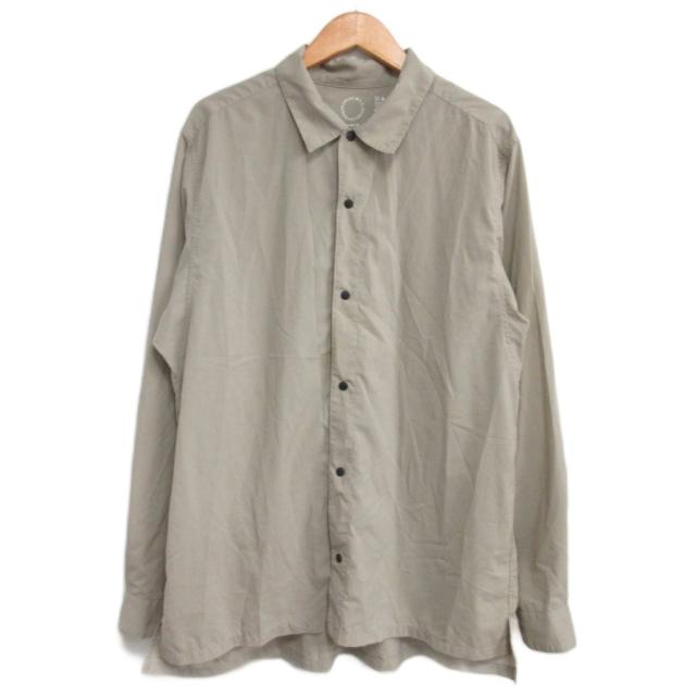 【中古】ヤマトミチ 山と道 ulシャツ 長袖 ハイキング 登山 アウトドア キャンプ M ベージュ メンズ