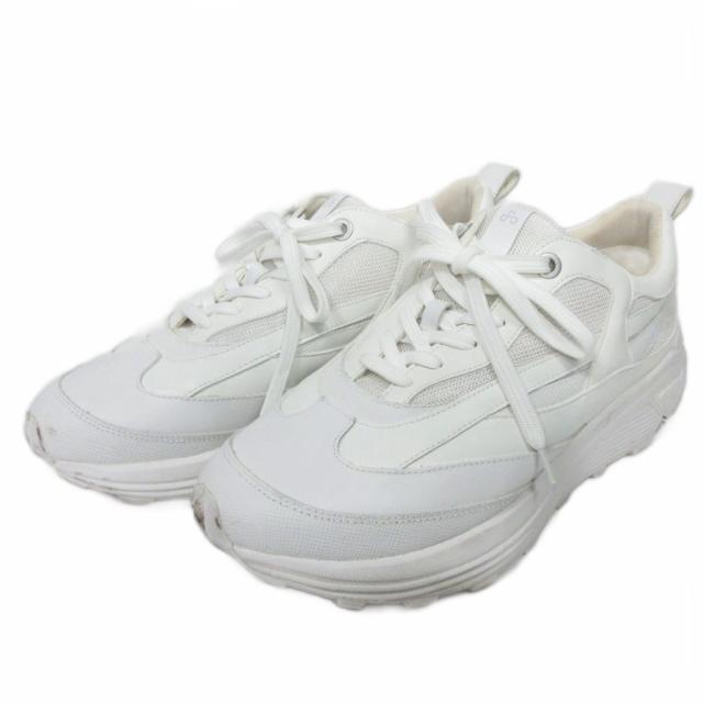 【中古】オーエーオー OAO THE CURVE1 スニーカー レザー ビブラムソール US10 28cm 白 ホワイト 23A-1A01AR2-80M