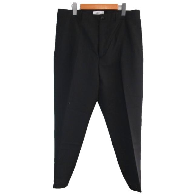 【中古】OAMC 美品 ZIP PANTS サマーウール ジップトラウザー パンツ スラックス 32 黒 ブラック OAMO313068