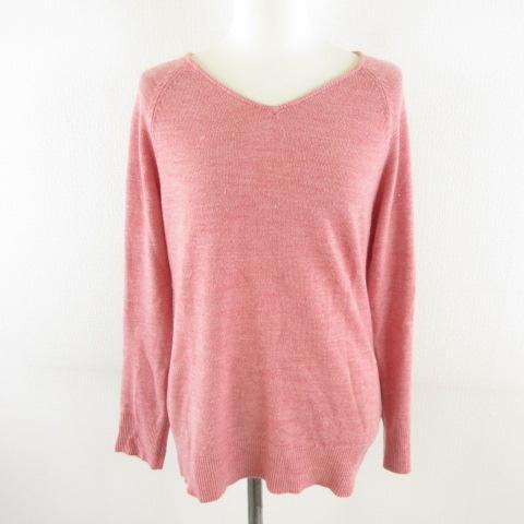 【中古】アロー a.r.w ニット セーター 長袖 Vネック ピンク M *E376 レディースの通販はau PAY マーケット - ブランド ...