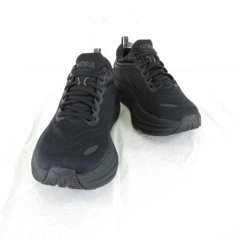 【中古】未使用品 ホカオネオネ HOKA ONE ONE スニーカー 1123202-BBLC 黒 26.5cm *T257 メンズ