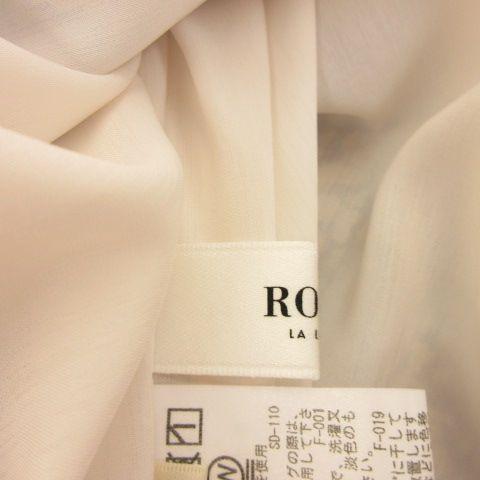 中古】未使用品 ロペ ROPE LA LIGNE フレアスカート ロング 小花柄 青