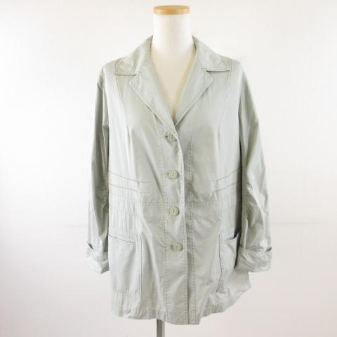 【中古】インポートロッサ Rossa ジャケット 長袖 薄緑 46 *T408 レディース