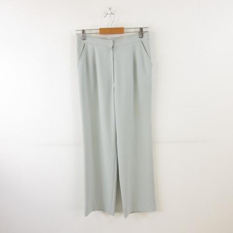 【中古】インポートロッサ Rossa パンツ ロング 薄緑 44 *A67 レディース