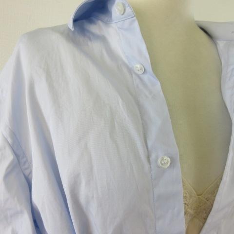 【中古】アレキサンダーワン ALEXANDER WANG シャツ ブラウス 七分袖 キャミソール 水色 0 *T370 レディース 中古】アレキサンダーワン ALEXANDER WANG シャツ ブラウス 七分袖