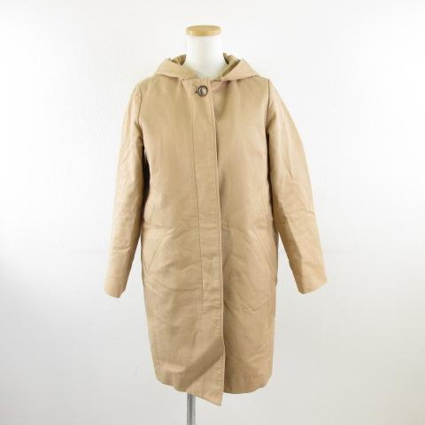 【中古】イエナ IENA 2WAYコート ロング 長袖 ベージュ 36 *A861 レディース