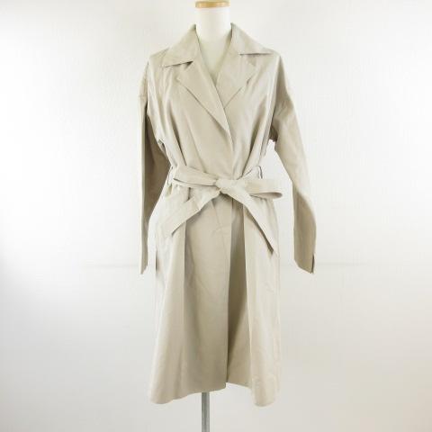 【中古】ガリャルダガランテ GALLARDAGALANTE NAVY コート 長袖 ロング ベージュ F *T84 レディース