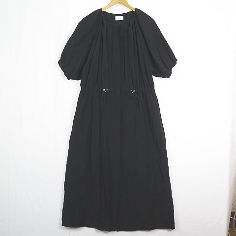 【中古】モガ MOGA ナイロンワッシャー ワンピース 2 ブラック 2sa6904 レディース