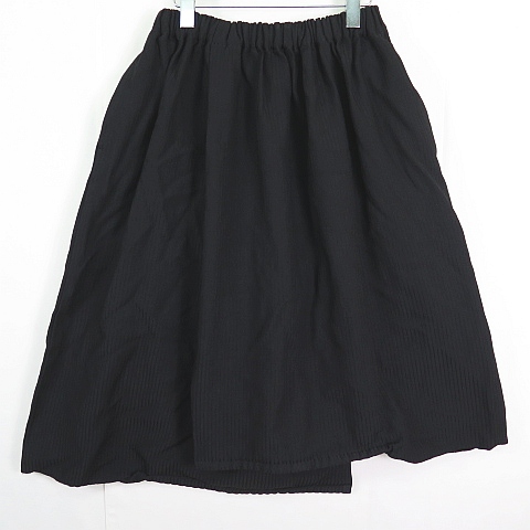 【中古】コムデギャルソン COMME des GARCONS GM-P002 アシンメトリー サルエル ワイド パンツ ブラック AD2023 美品