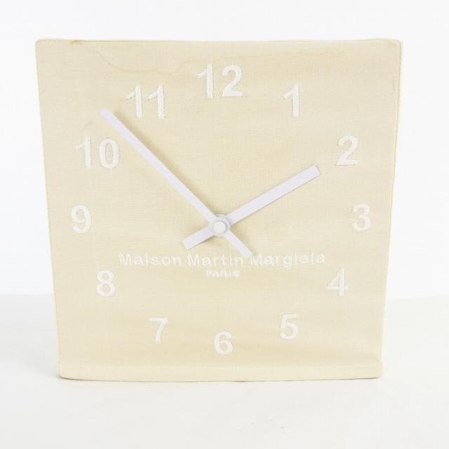 【中古】マルタンマルジェラ Martin Margiela 13 コレクションライン 置き時計 刺繍 コットン ウッド オブジェ レア 希少