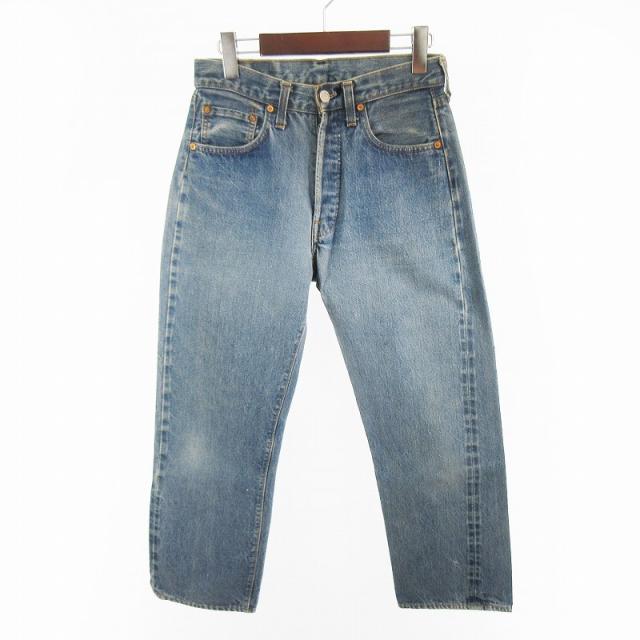 【中古】リーバイス Levi's 501 66前期 70S デニムパンツ ジーンズ Gパン ボタン裏刻印6 縦落ち W30 L29 インディゴ USA