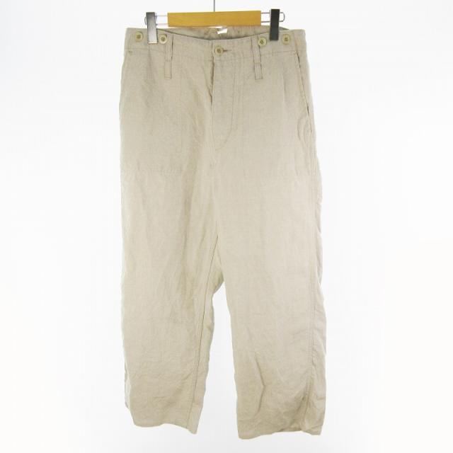 【中古】ナイジェルケーボン NIGEL CABOURN 25SS FRENCH WORK PANT LINEN CANVAS フレンチ  リネン 麻 アイボリー 32