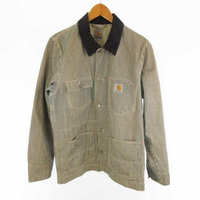 【中古】カーハート carhartt state coat ステート コート カバーオール ワーク ジャケット ヒッコリー  1014427 M