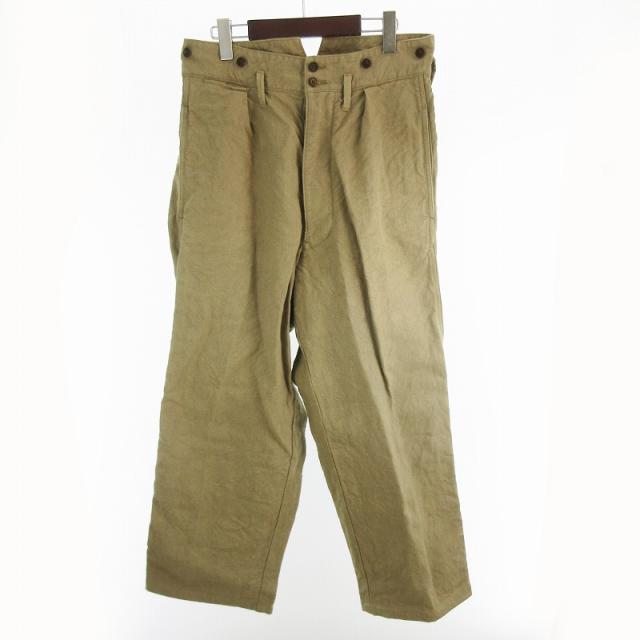 【中古】ナイジェルケーボン NIGEL CABOURN 25SS FRENCH WORK PANT HEMP CANVAS フレンチ ワークパンツ カーキ 32