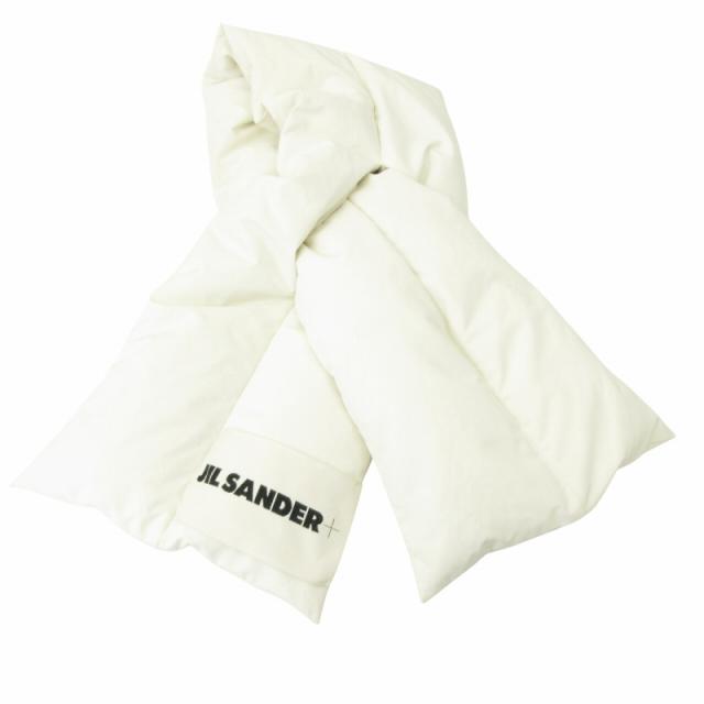 【中古】ジルサンダープラス JIL SANDER＋ 22AW ダウンスカーフ マフラー J47TE001 白 ホワイト レディース 0425