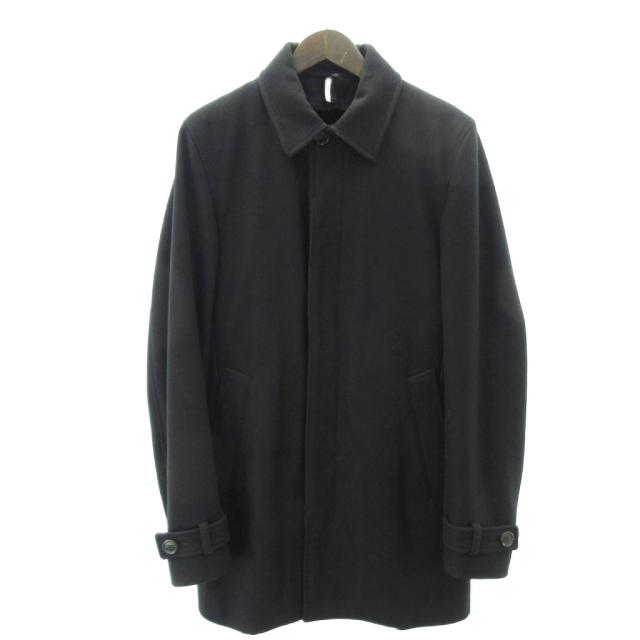 【中古】ディオールオム Dior HOMME 希少 ステンカラーコート ボアライナー付 ラムレザー 羊革 クリス期 44 約S STK