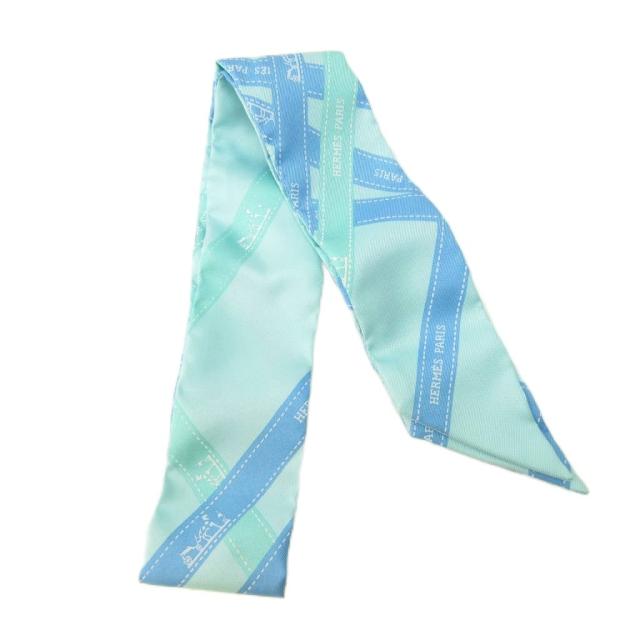 【中古】エルメス HERMES 美品 ツイリー ボウタイ ボリュデュック シルク スカーフ レディース ☆AA★ レディース