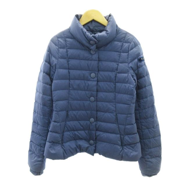 【中古】タトラス TATRAS ダウンジャケット コート ショート丈 紺 ネイビー LTA13S4326 1 約S レディース