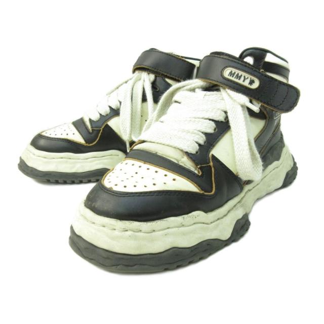 【中古】ミハラヤスヒロ MIHARA YASUHIRO KEITH OG キース ハイカット スニーカー レザーソール 41 約25.5cm A13FW701