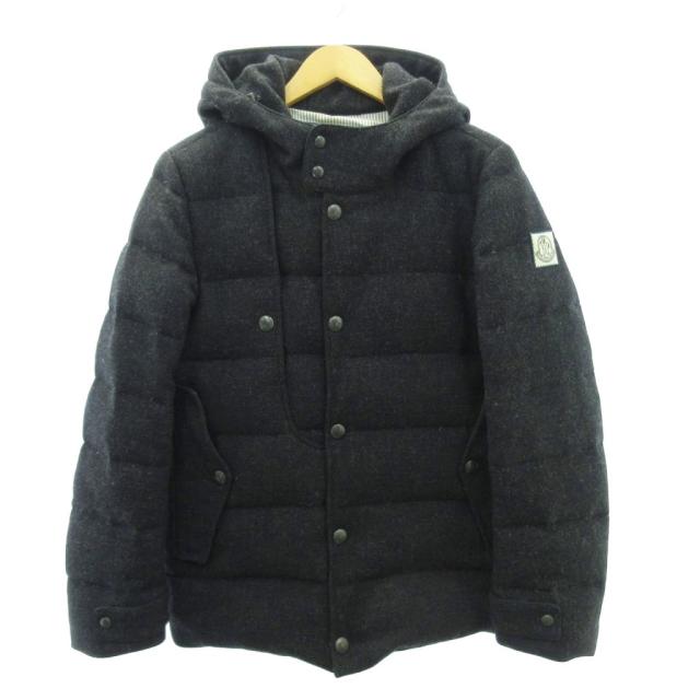 【中古】モンクレール MONCLER ガムブルー ダウンジャケット GIUBBOTTO ジュッボット by トムブラウン グレー 0 約XS