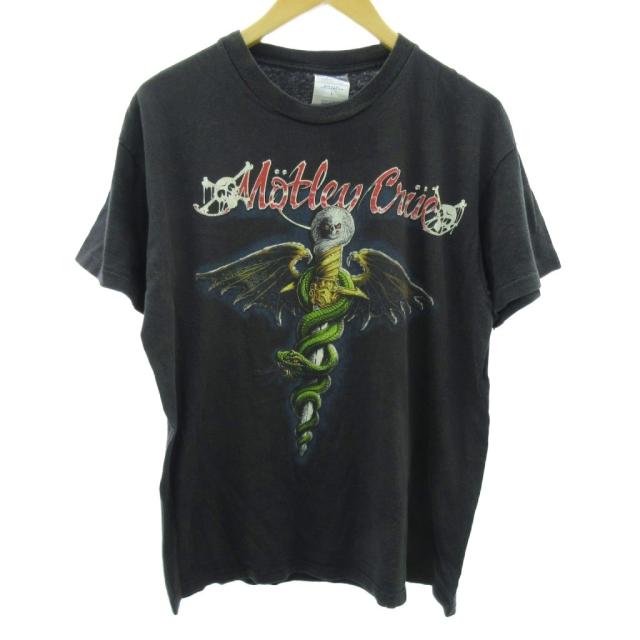 【中古】ヴィンテージ BROCKUM ボディ 80s バンド Tシャツ モトリークルー ドクターフィールグッド シングル USA製 L