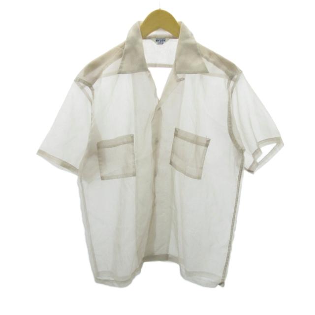 【中古】ヴィンテージ VINTAGE 50s シアサッカーシャツ シースルー デュポン社 ナイロン 半袖 ピンク 1129 メンズ