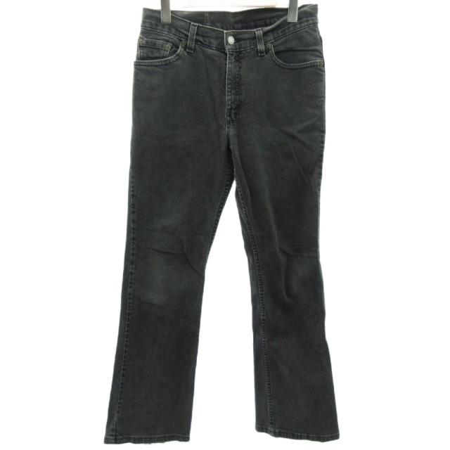 【中古】リーバイス Levi's 517 90s ブラック デニム ジーンズ 後染め 裏刻印511 USA製 米国製 ボーイズ S 11517-0359