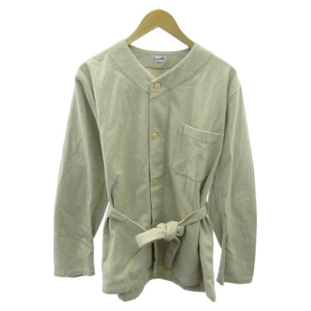 【中古】ヴィンテージ VINTAGE イタリア軍 ミリタリー 60-70s ホスピタルジャケット ブルゾン ベルト 3 ベージュ