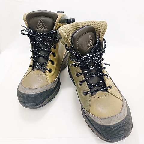 【中古】ナイキエーシージー NIKE ACG エアマックス コンカー AIR MAX CONQUER ブーツ ワークブーツ グリーン 26