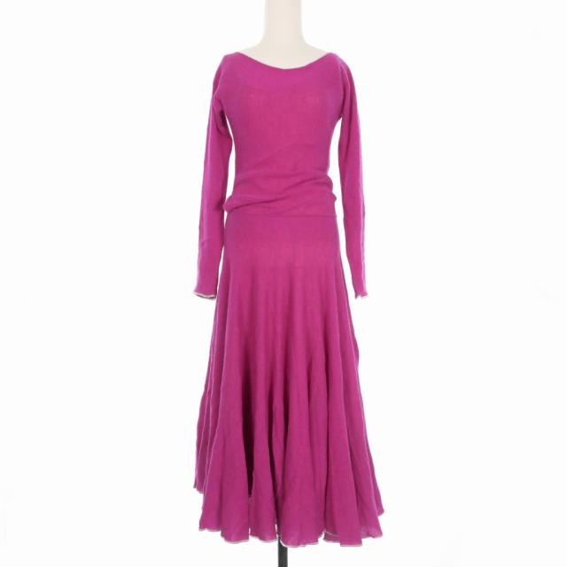 【中古】マルニ MARNI ニット ロングドレス ワンピース 40 パープル 紫 ABMD0055Q1FX337 国内正規 レディース