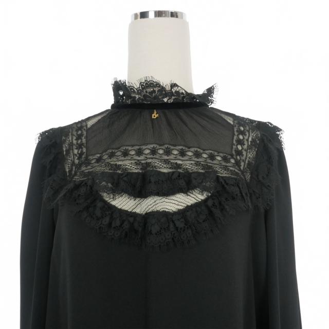 中古】未使用品 ディースクエアード DSQUARED2 22AW レース 切替シャツ