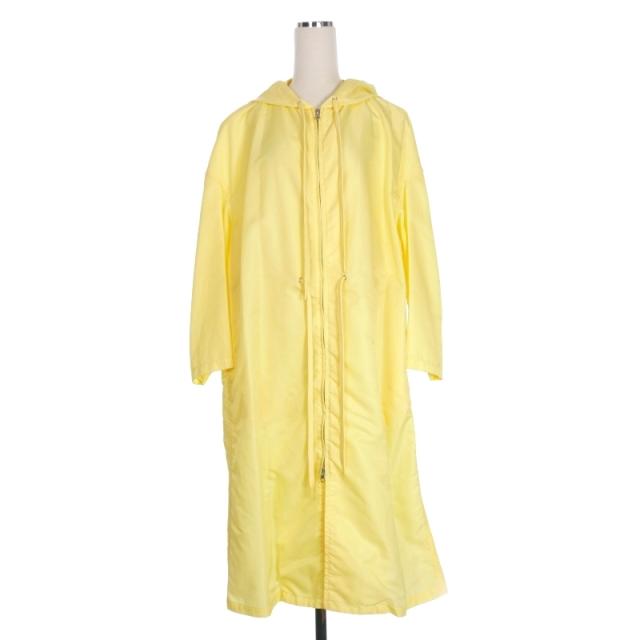 【中古】未使用品 メゾンマルジェラ MM6 22SS ナイロンフーデットコート ジャケット 36 イエロー 黄 S52AA0128