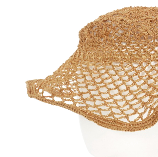 中古】メゾンマルジェラ 10 ハンドメイド ワイヤーストローハット