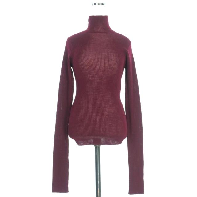 【中古】未使用品 アンドゥムルメステール ANN DEMEULEMEESTER 23AW MARLENA リブハイネックセーター ニット 長袖 XS