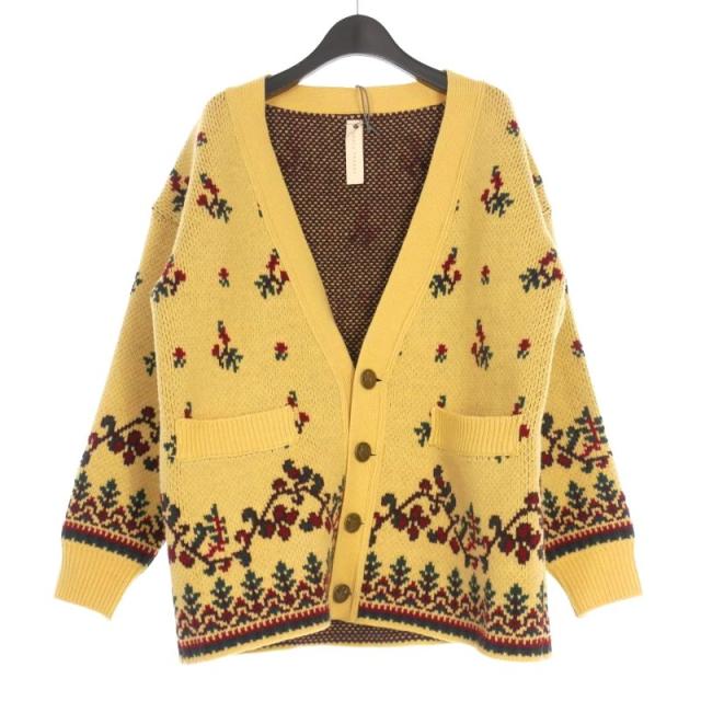 【中古】未使用品 シンヤコズカ SHINYA KOZUKA 22AW MASSIVE CARDIGAN ニットカーディガン セーター 長袖 S/M