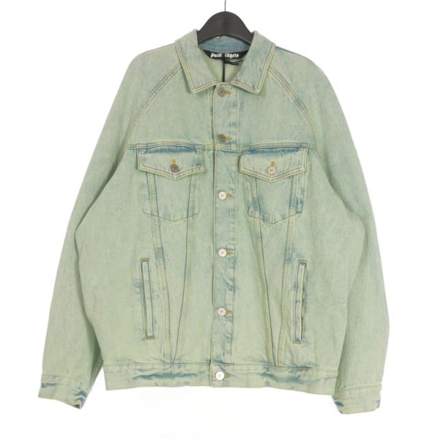 【中古】未使用品 パームエンジェルス PALM ANGELS 24SS OVERDYE LOGO LOOSE DENIM JKT デニムジャケット S