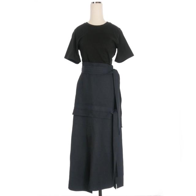 【中古】3.1 フィリップリム 3.1 phillip lim ドッキングワンピース ドレス 半袖 0 ブラック/ネイビー レディース