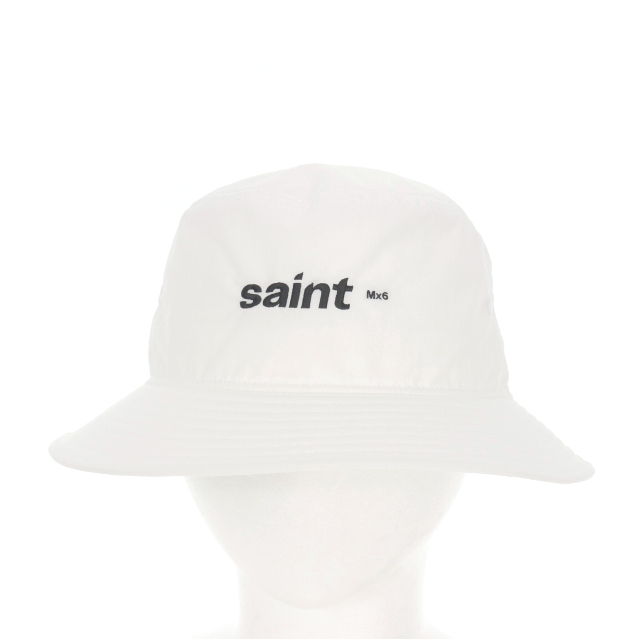 【中古】未使用品 セントマイケル SAINTMICHAEL 25SS SAINT BUCKET HAT バケットハット 帽子 OS ホワイト 白