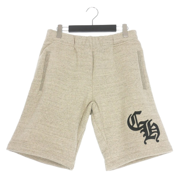 【中古】未使用品 クロムハーツ CHROME HEARTS 25SS Y NOT CH Applique Embroidery スウェットハーフパンツ S