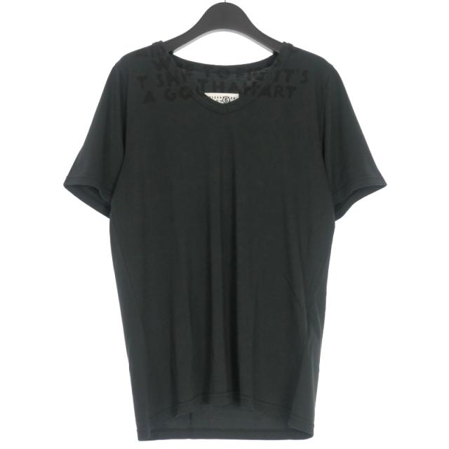 【中古】未使用品 メゾンマルジェラ MM6 Maison Margiela 25SS V-NECK SIDA JERSEY VネックTシャツ カットソー 半袖 M