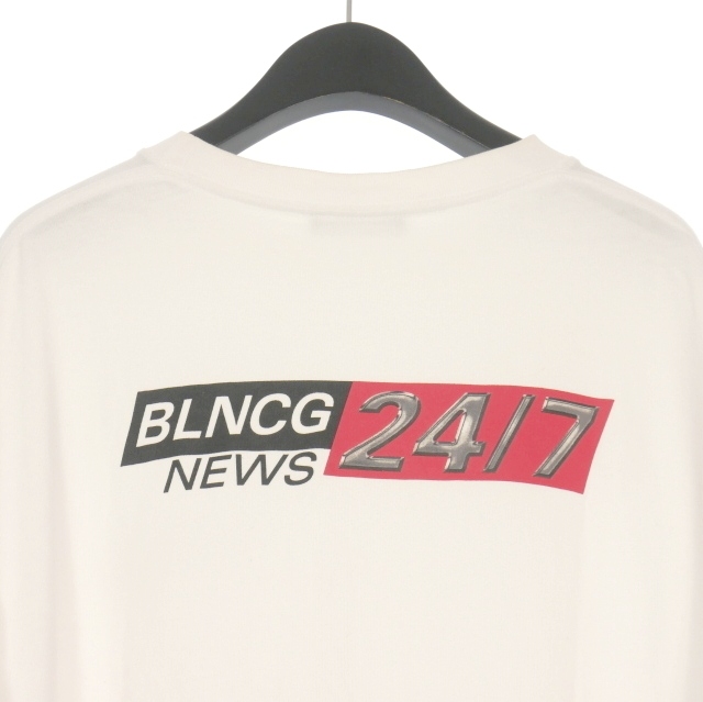 中古】バレンシアガ BALENCIAGA 20AW News Logo Short Sleeve T-Shirt